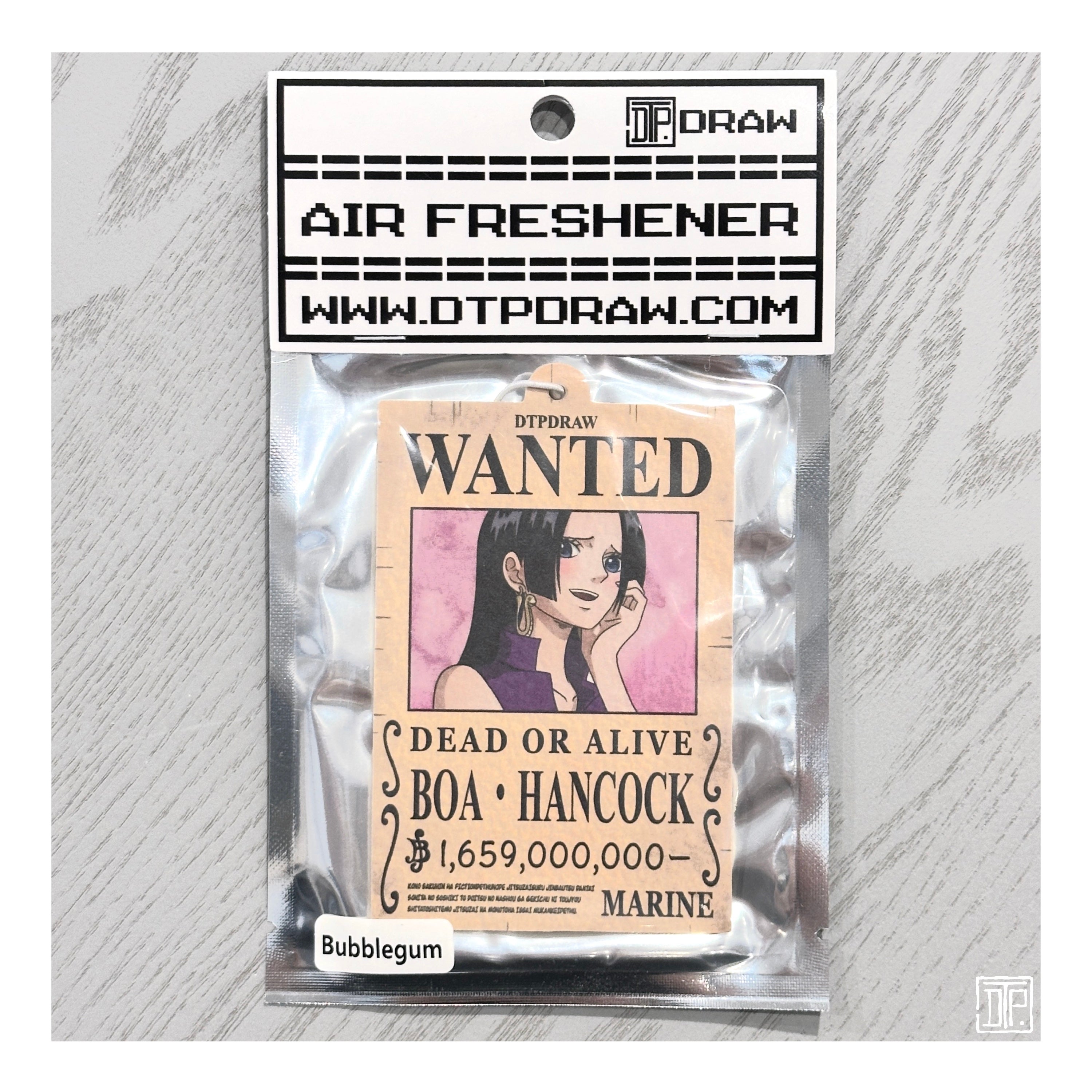 One Piece [ Wanted Poster Boa ] Air Freshener | DTPDraw